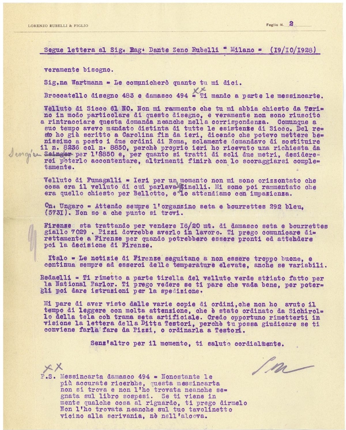 Traces of an artist – Fondazione Rubelli